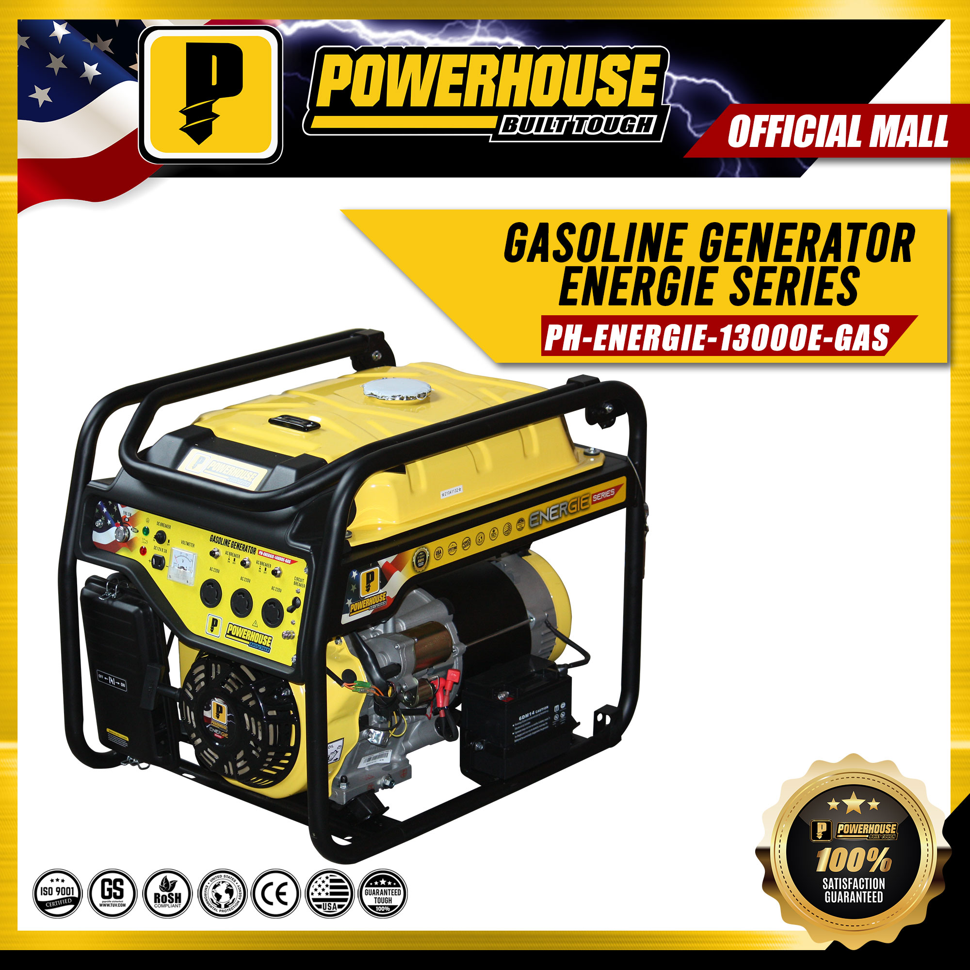 POWERHOUSE ENERGIE SERIES Gasoline Generator With Electric Start ...