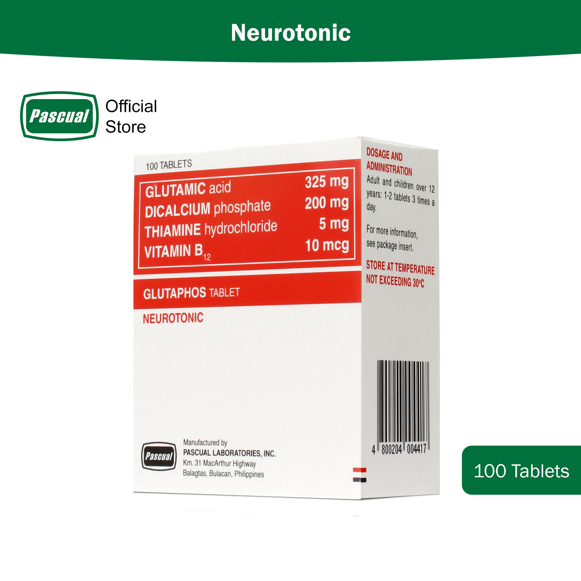 Glutaphos Tablet 100s | Lazada PH