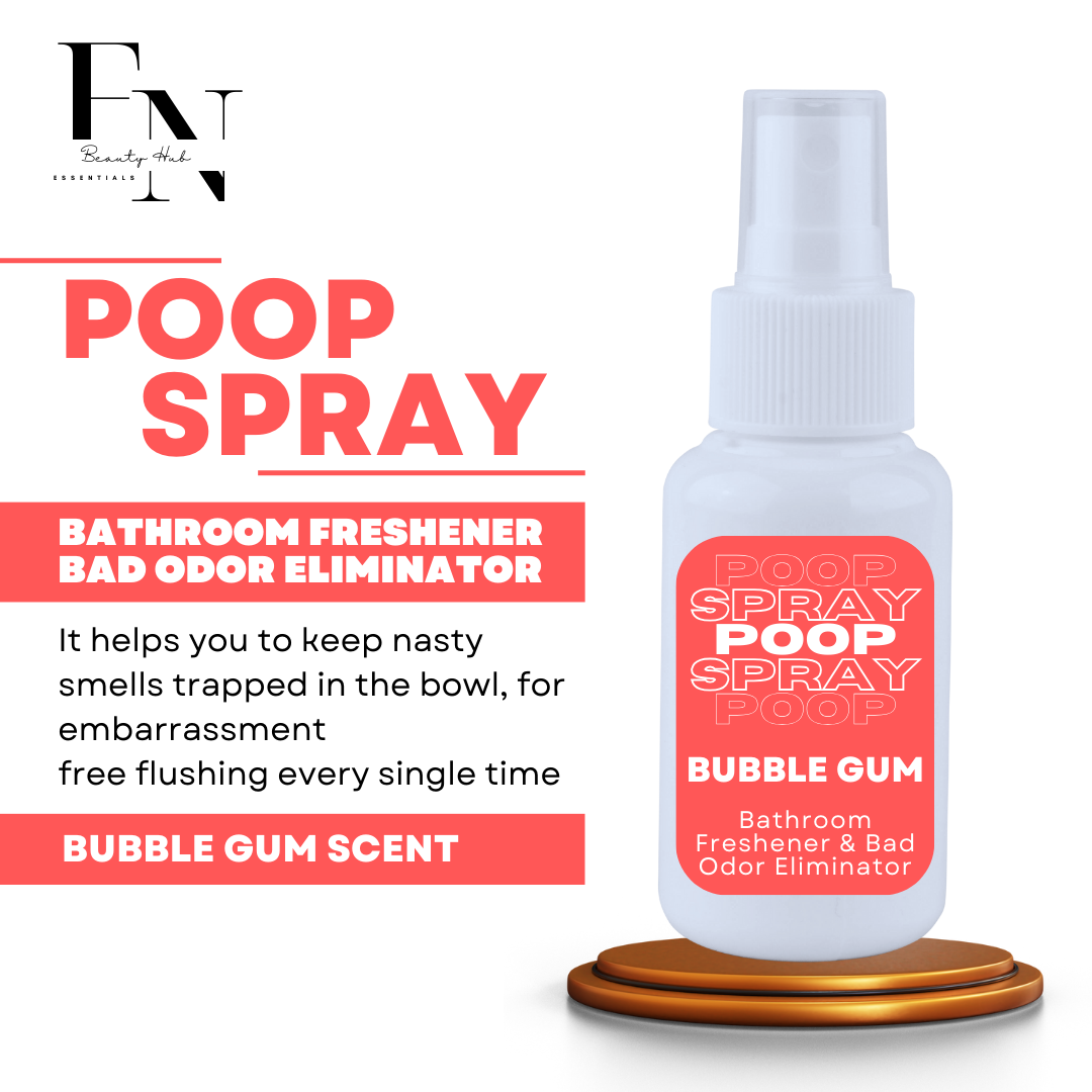Bubble Gum scent poop spray bathroom freshener and bad odor eliminator ...