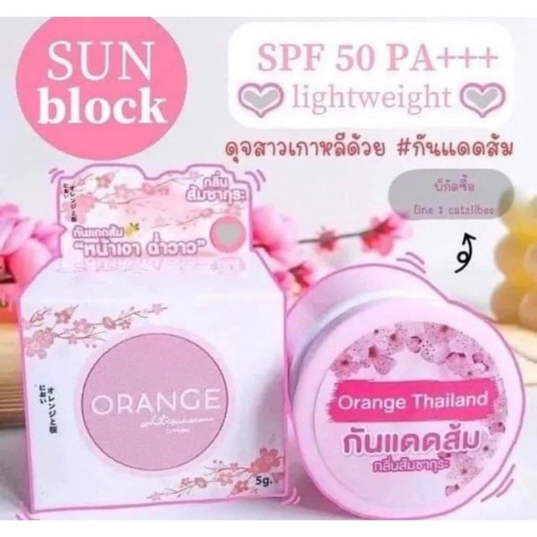 ORIGINAL Orange white sunblock Foundation Spf 50 for face and body made ...