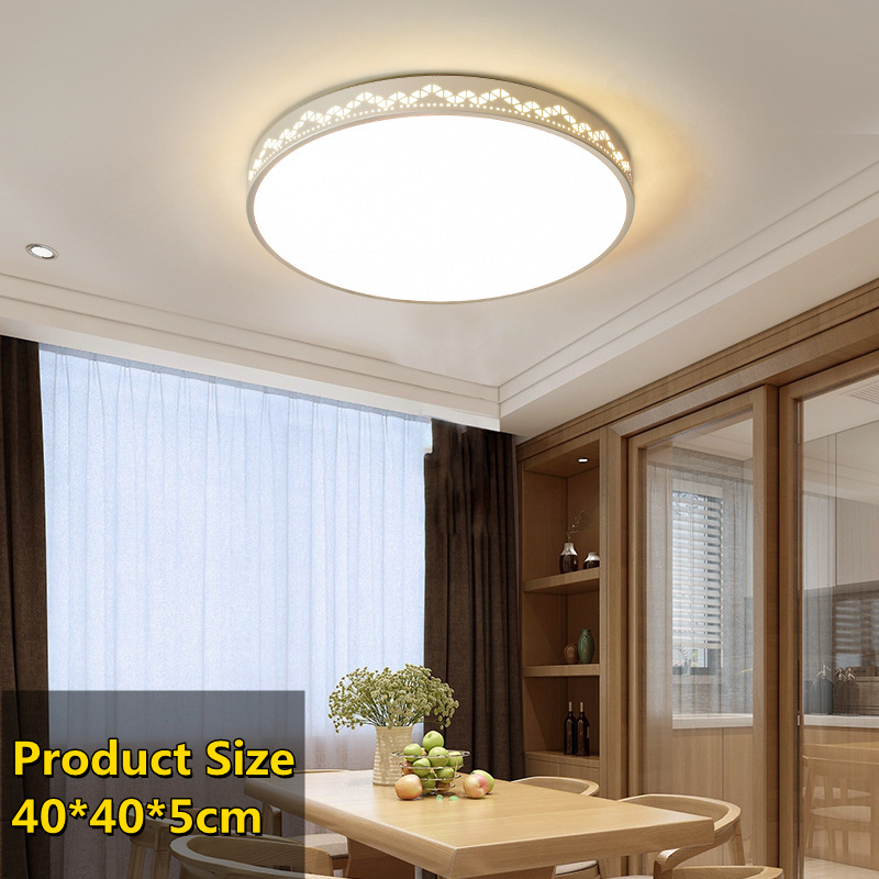 Nordic Modern Remote Control Dimmable Ceiling Light LED 18W/27W Tri ...