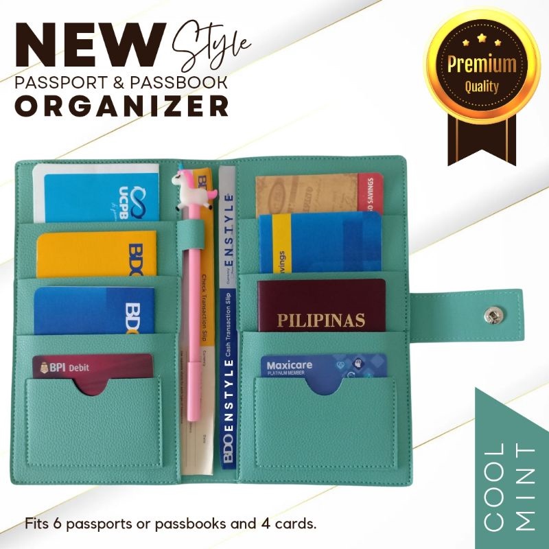 ENSTYLE Family Passport Holder Thick Sturdy Passbook Cover Organizer ...