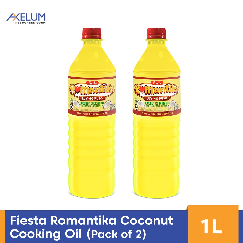 Fiesta Romantika Coconut Cooking Oil 1 Liter - Pack of 2 | Lazada PH