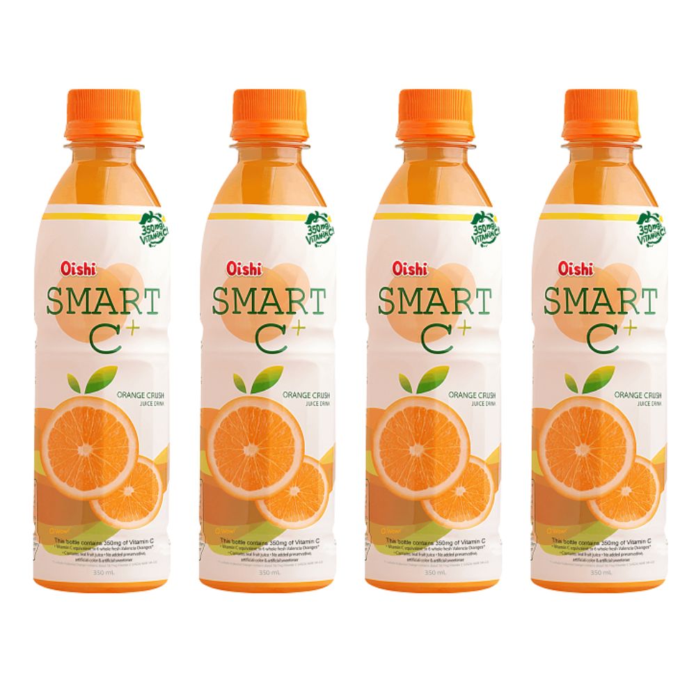 Smart C+ Juice Drink Orange Crush Flavor 350ML - Pack of 4 | Lazada PH