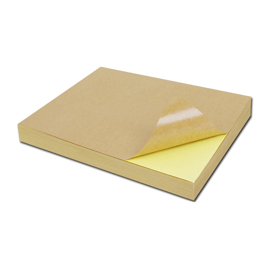 A4 Goode Adhesive Kraft Brown Paper Sticker Laser Inkjet Printable ...