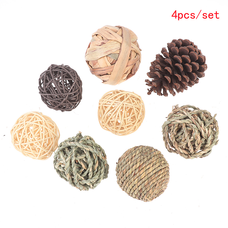 Hot Sale 4Pcs Hamster Small Animal Activity Chew Toys Rabbits Bird ...
