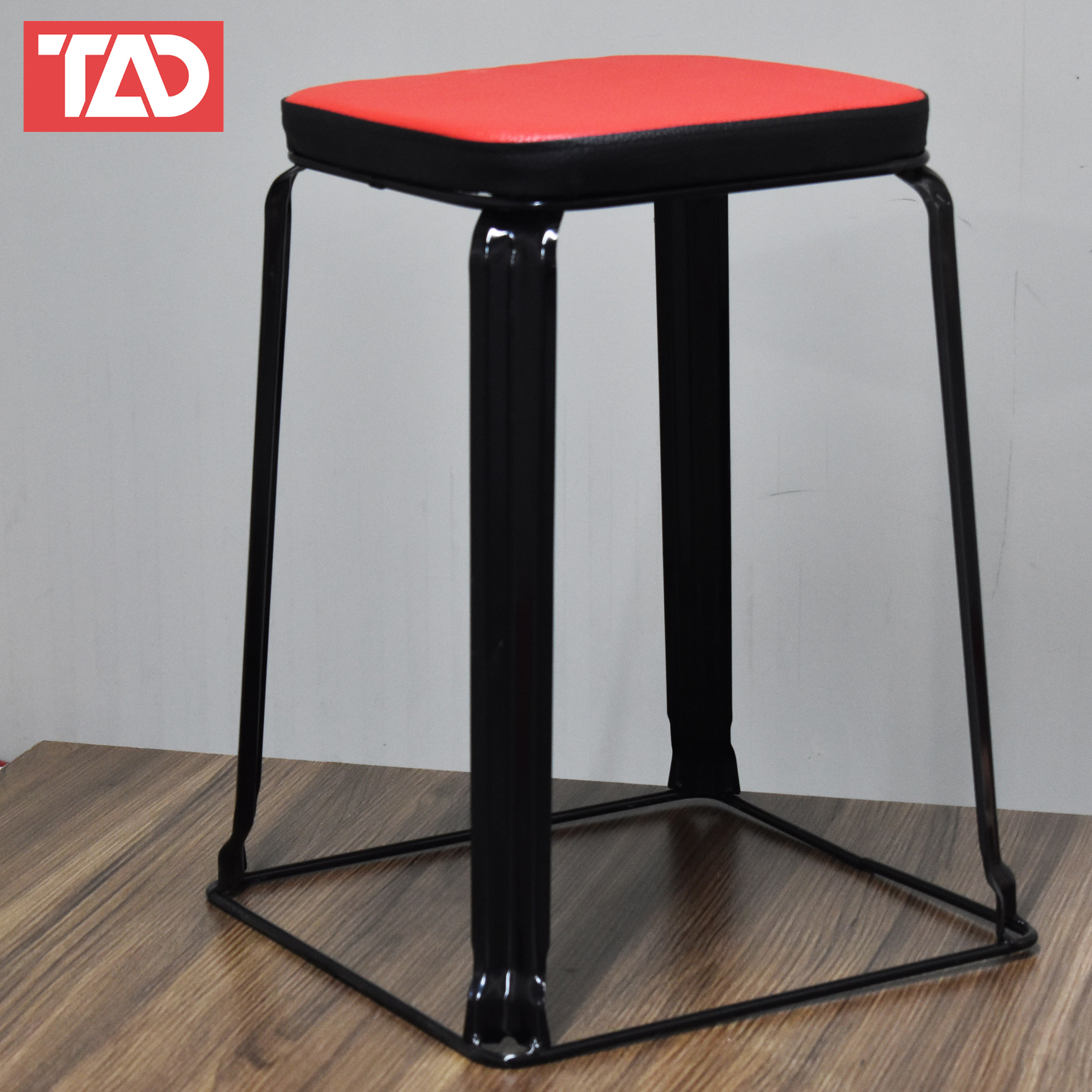 TAD MICKEY Modern Simple Chair Stool, Minimalist Bar Stool Chair ...