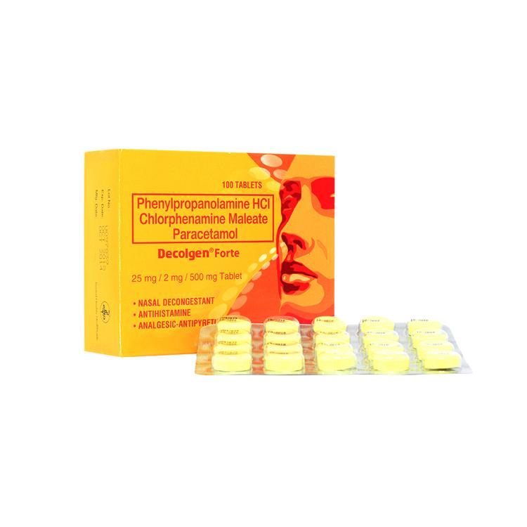 Decolgen Forte 25 mg / 2 mg / 500 mg Caplet 20s | Lazada PH