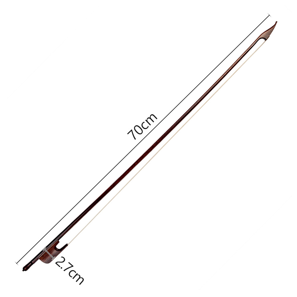 4/4 Violin Bow Baroque Style Snakewood Round Stick Snakewood White ...