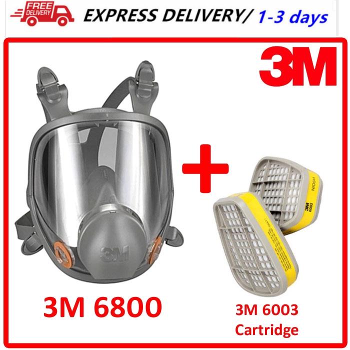 3M 6800 FULL FACE RESPIRATOR MEDIUM 3M full Face Respirator with 3M ...