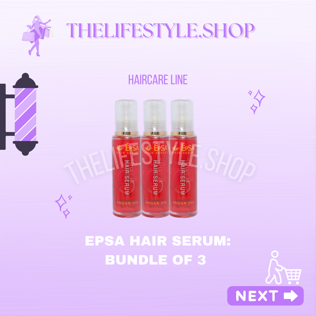 Epsa Luxurious Argan Oil Hair Serum For Hair Protect Repair And Shine ...