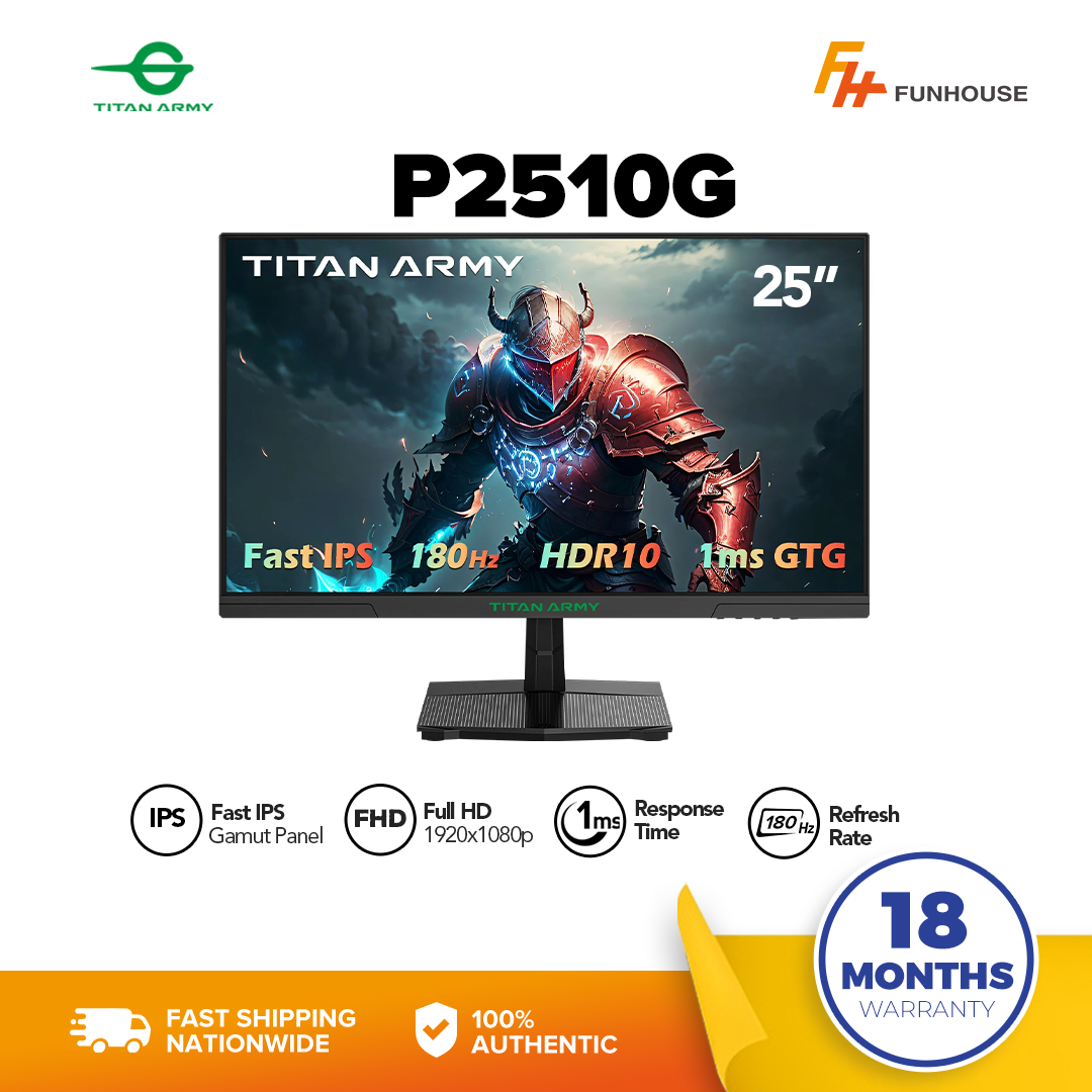 Funhouse | Titan Army P2510G 25inch Fast IPS FHD 180HZ | Lazada PH