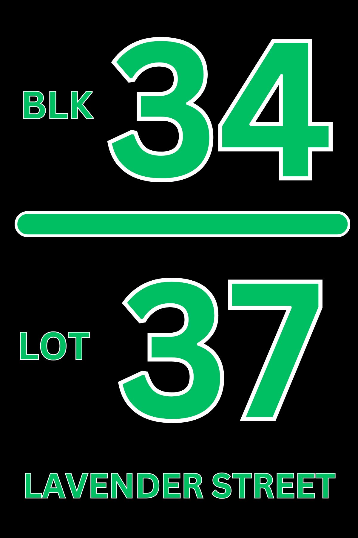 Personalized Sintra Board House Number Plate Block and Lot Signage ...