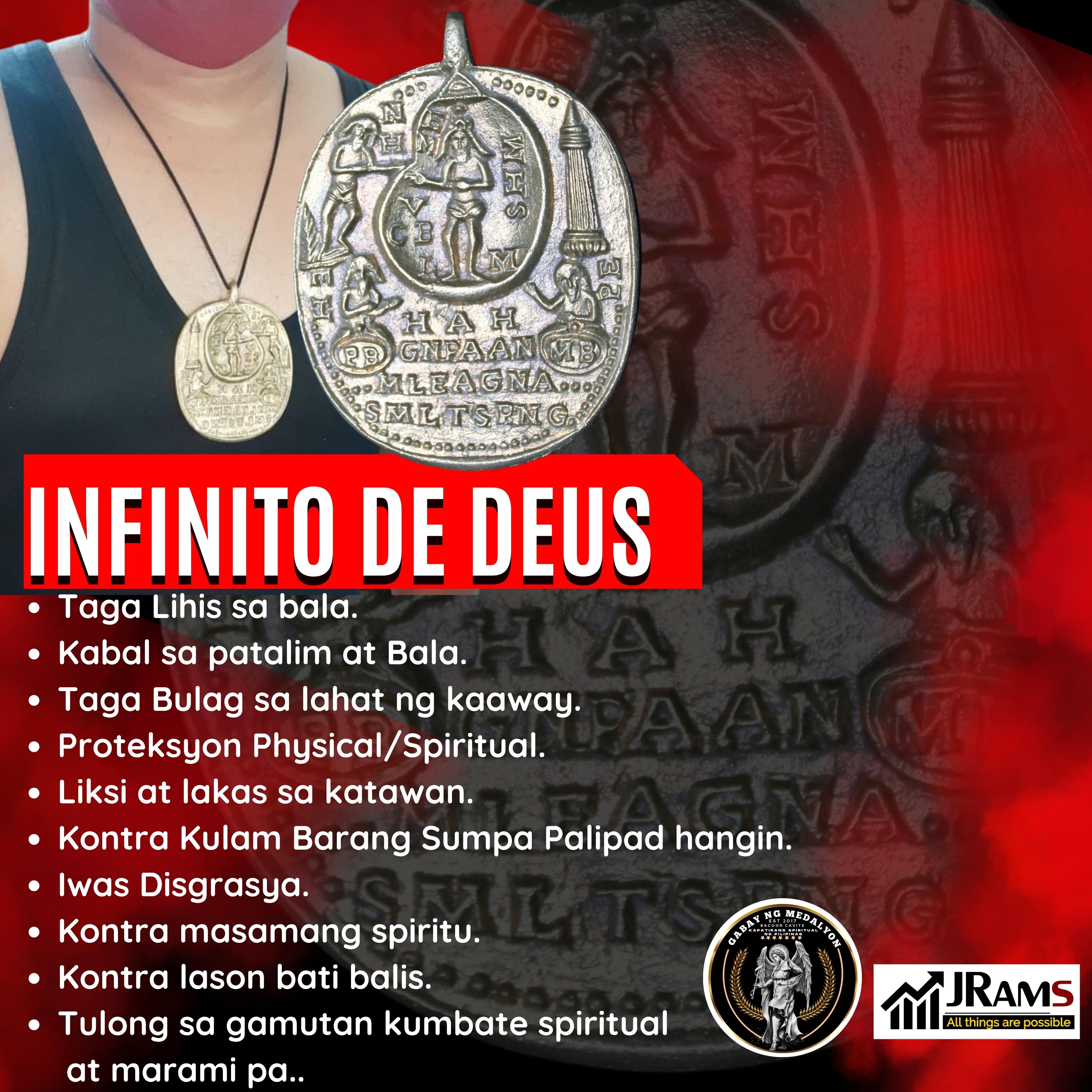 Infinito De Deus Medal Proteksyon Physical/Spiritual | Lazada PH