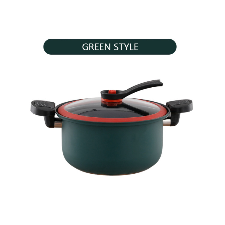 Nonstick Micro Pressure Cooker 3.5L Stew Pot Non-stick Pan Multi ...