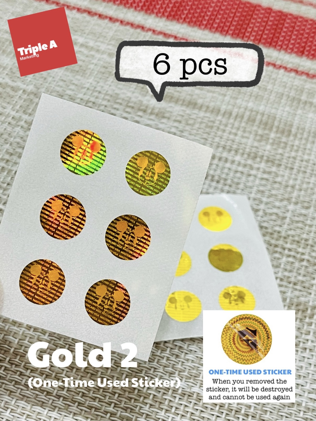 Credit And Debit Card CVV Security Seal Label Protection With Void And ...