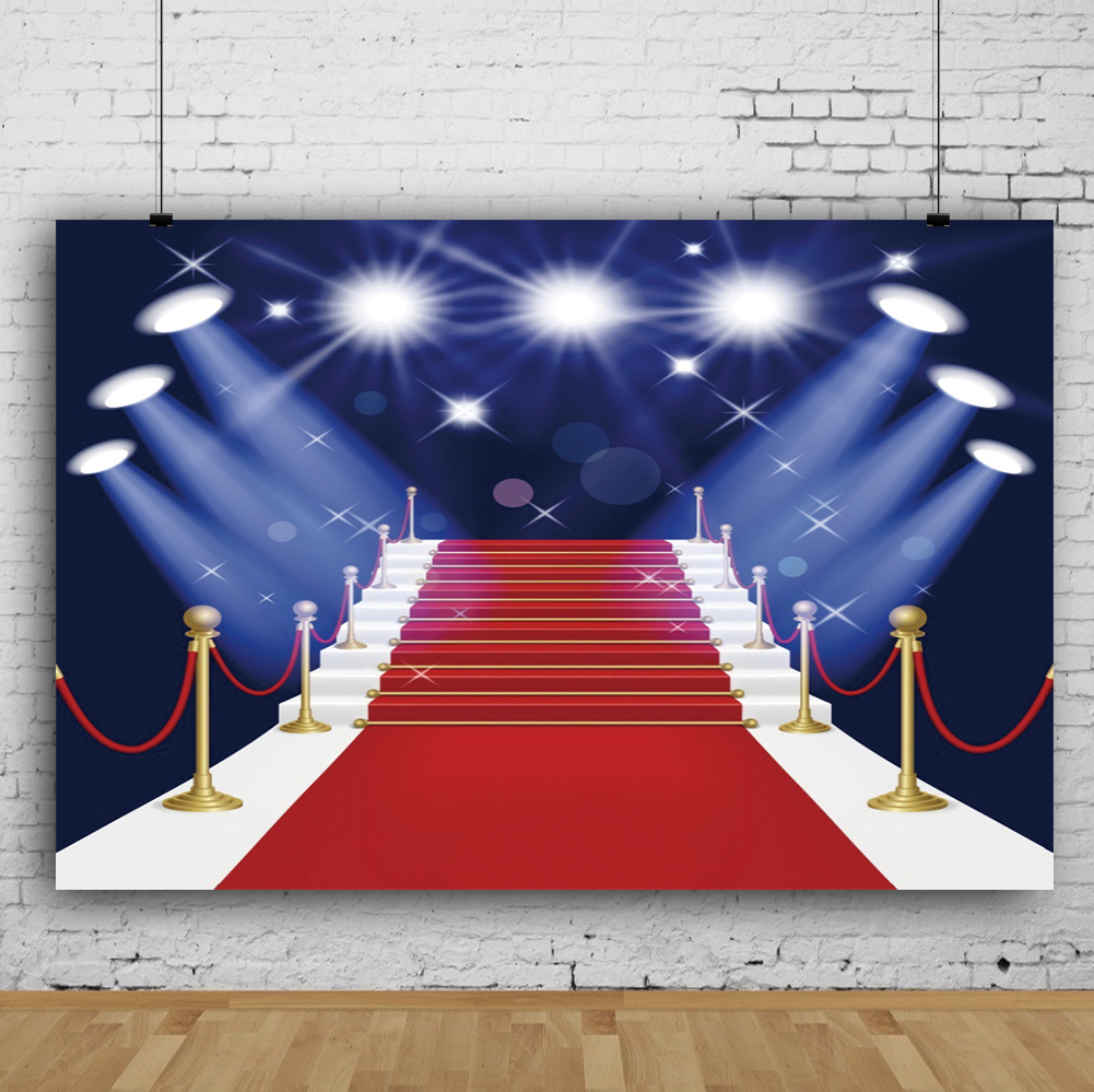 210*150CM star stage red carpet lighting theme photography background ...