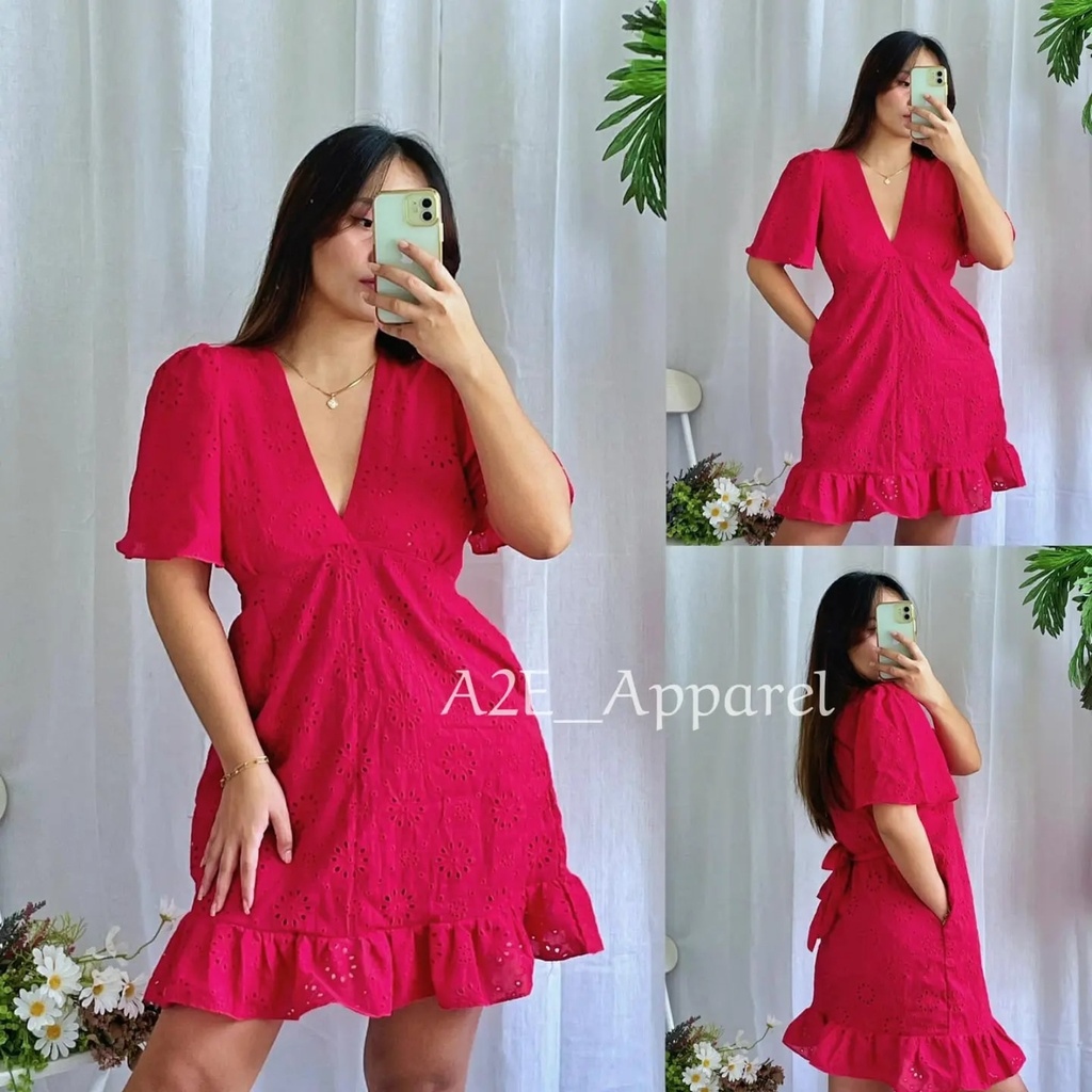 Eyelet Dress with Filipiniana Inspired Sleeves | Lazada PH