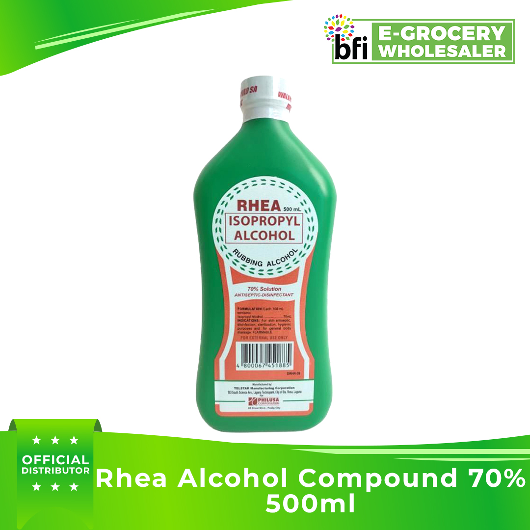 BFI Rhea Alcohol Compound 70% 500ml [SAME-DAY AVAILABLE] | Lazada PH
