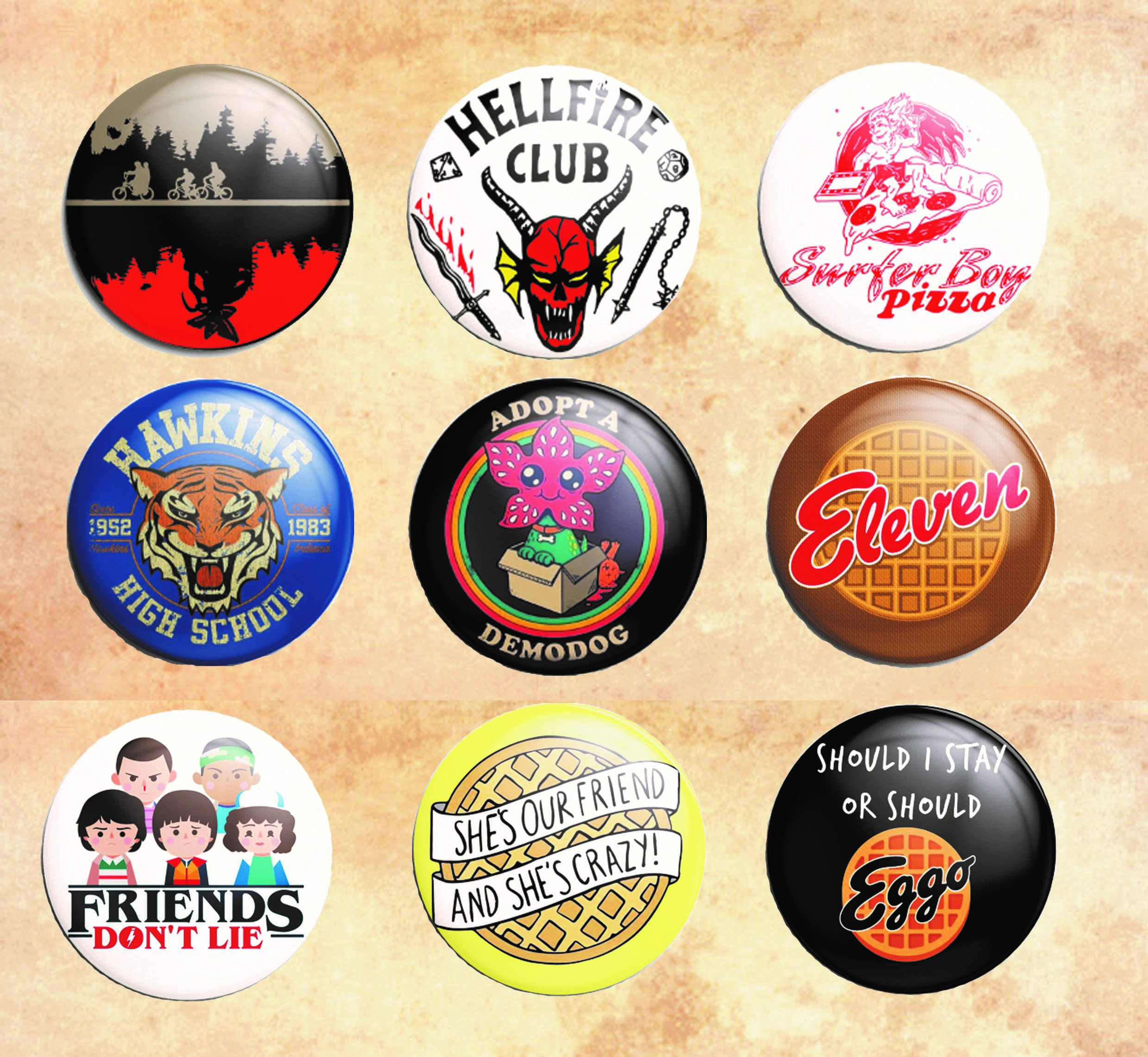 Stranger Things Button Pin | Lazada PH