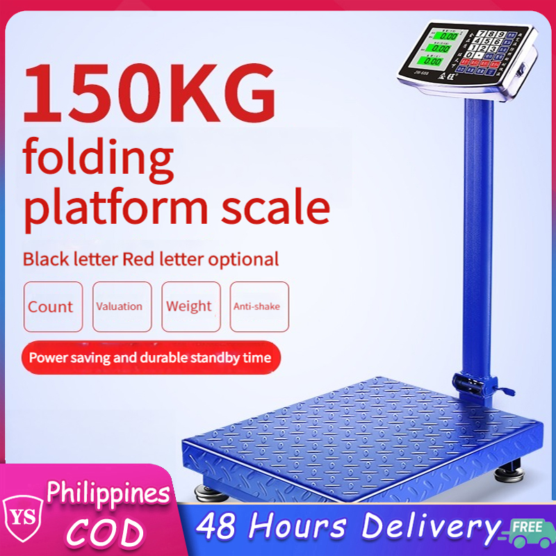 Weighing scale heavy duty English Version 150/300KG High Accuracy Industrial Digital Folding ...