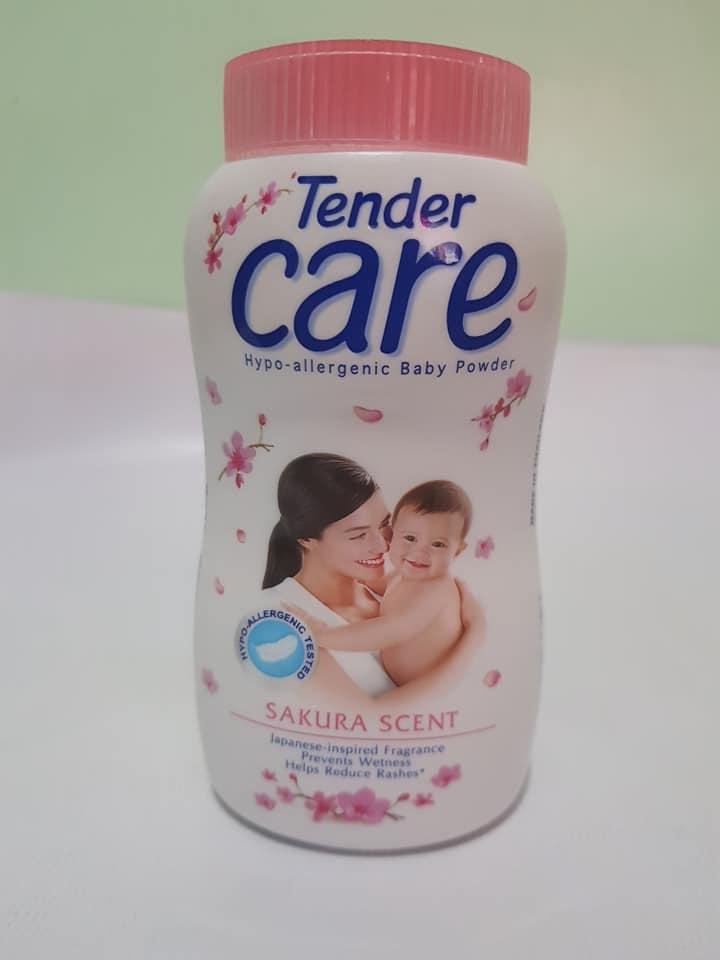 TENDER CARE Hypo Allergenic Baby Powder - Sakura Scent (pack of 2 plastic bottles x 100 grams ...