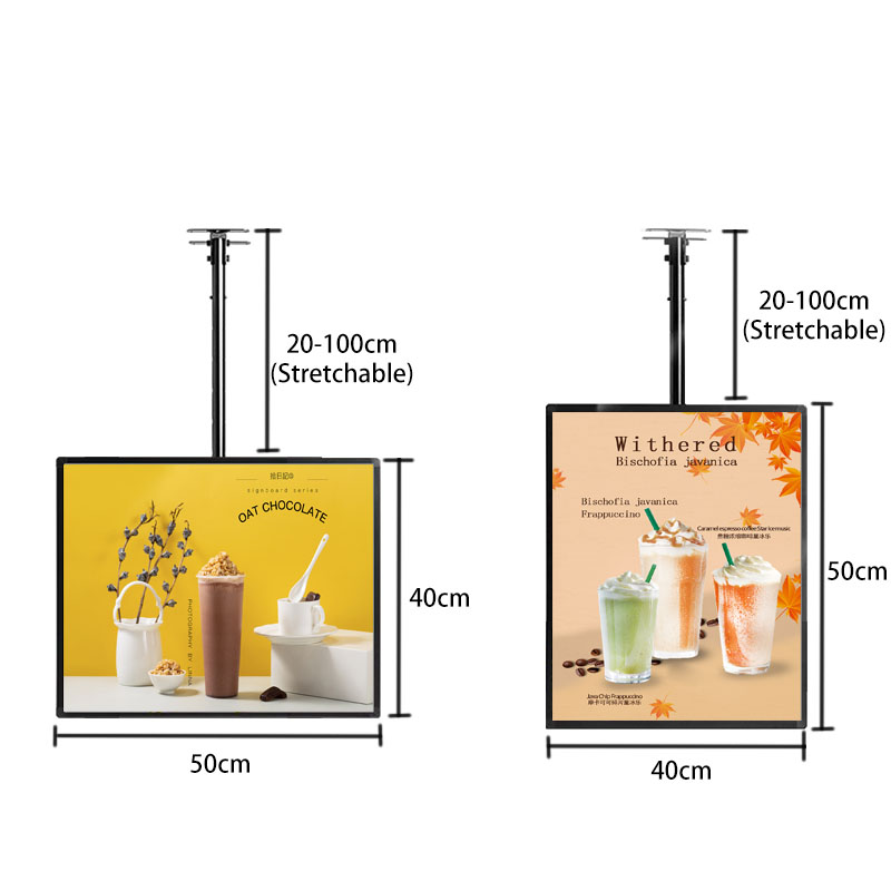 Milk tea store Menu luminous ordering sign LED billboard ultra-thin ...