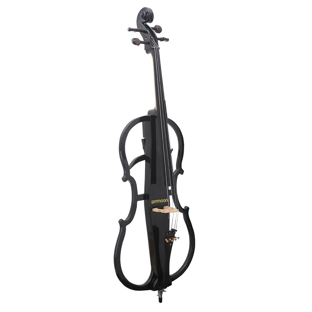 ammoon 4/4 Full Size Solid Wood Electric Cello Violoncello Maple Wood ...