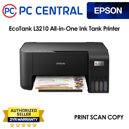 Epson EcoTank L3210 All-in-One Ink Tank Printer (PC CENTRAL) | Lazada PH