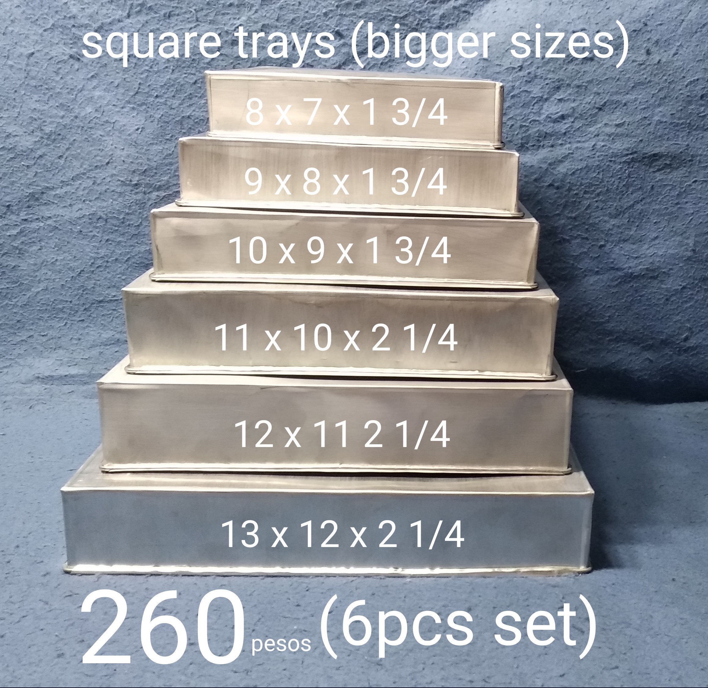 square cake pan (bigger sizes) 6pcs | Lazada PH