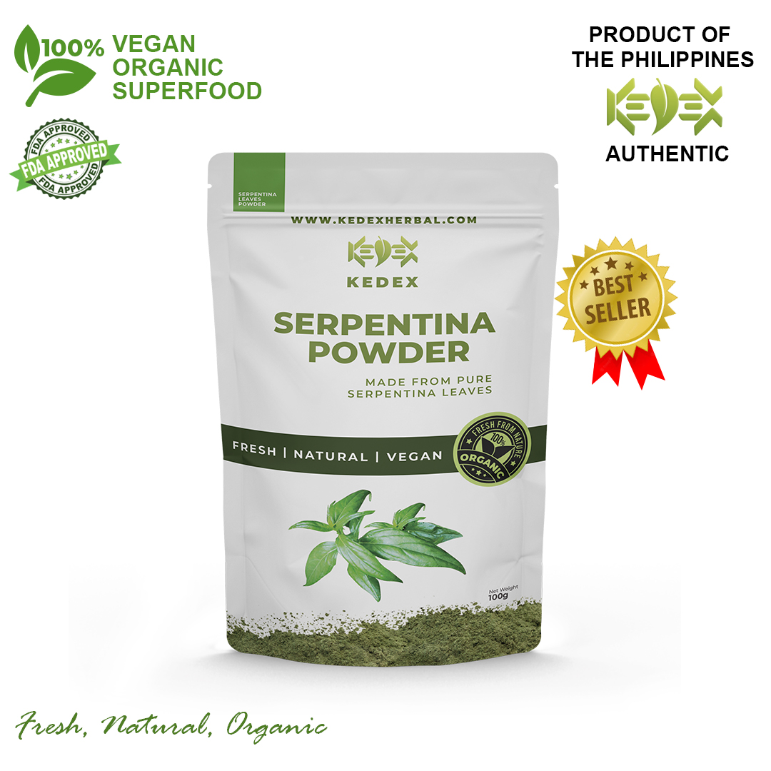 100% Natural Pure Serpentina Plant Leaves Powder Original Can mix w ...