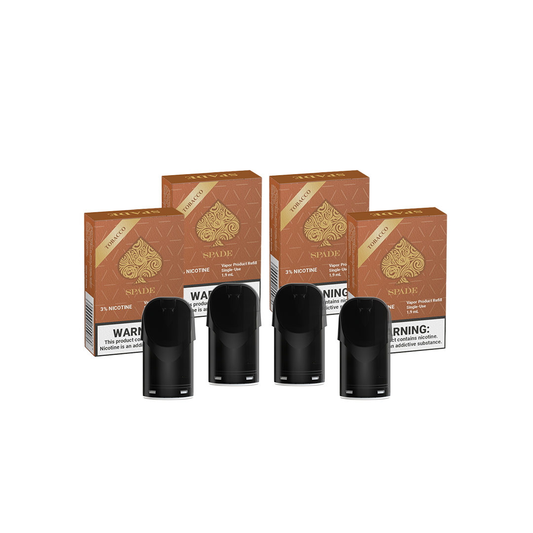 Spade Vapes Tobacco 4 Pod Pack | Lazada PH