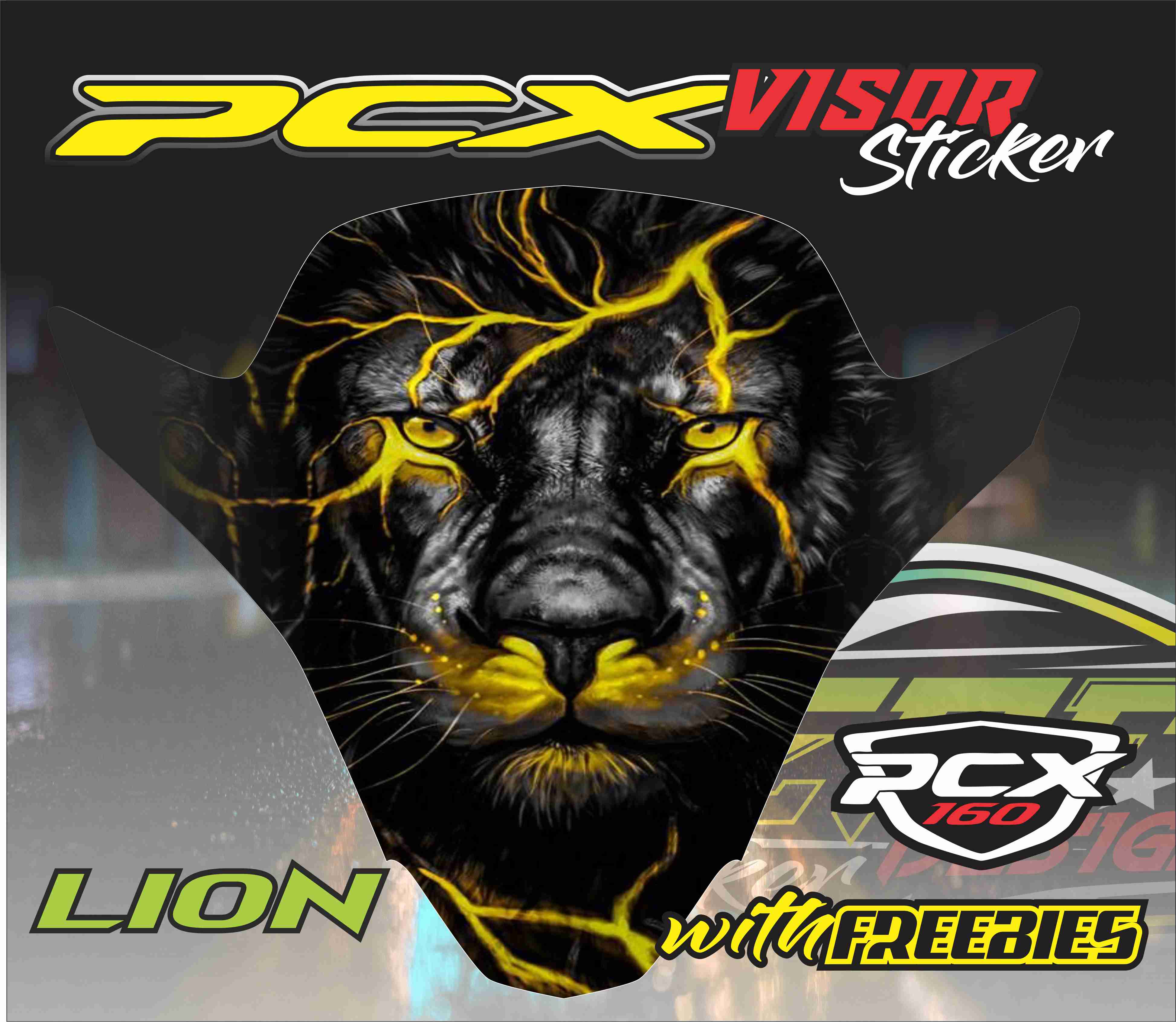 HONDA PCX 160 VISOR STICKER | Lazada PH