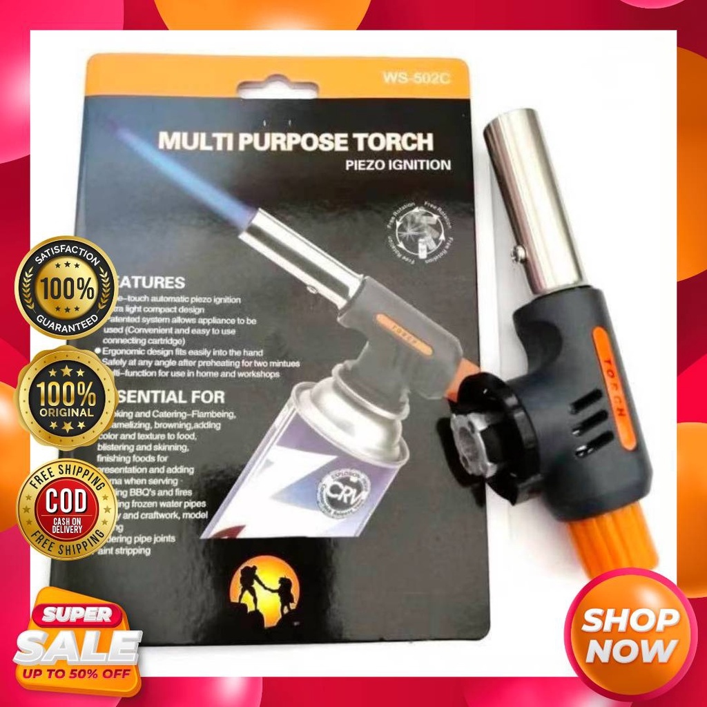 Handy Man Original Multi Purpose Torch Piezo Ignition Gas Blow Flame ...