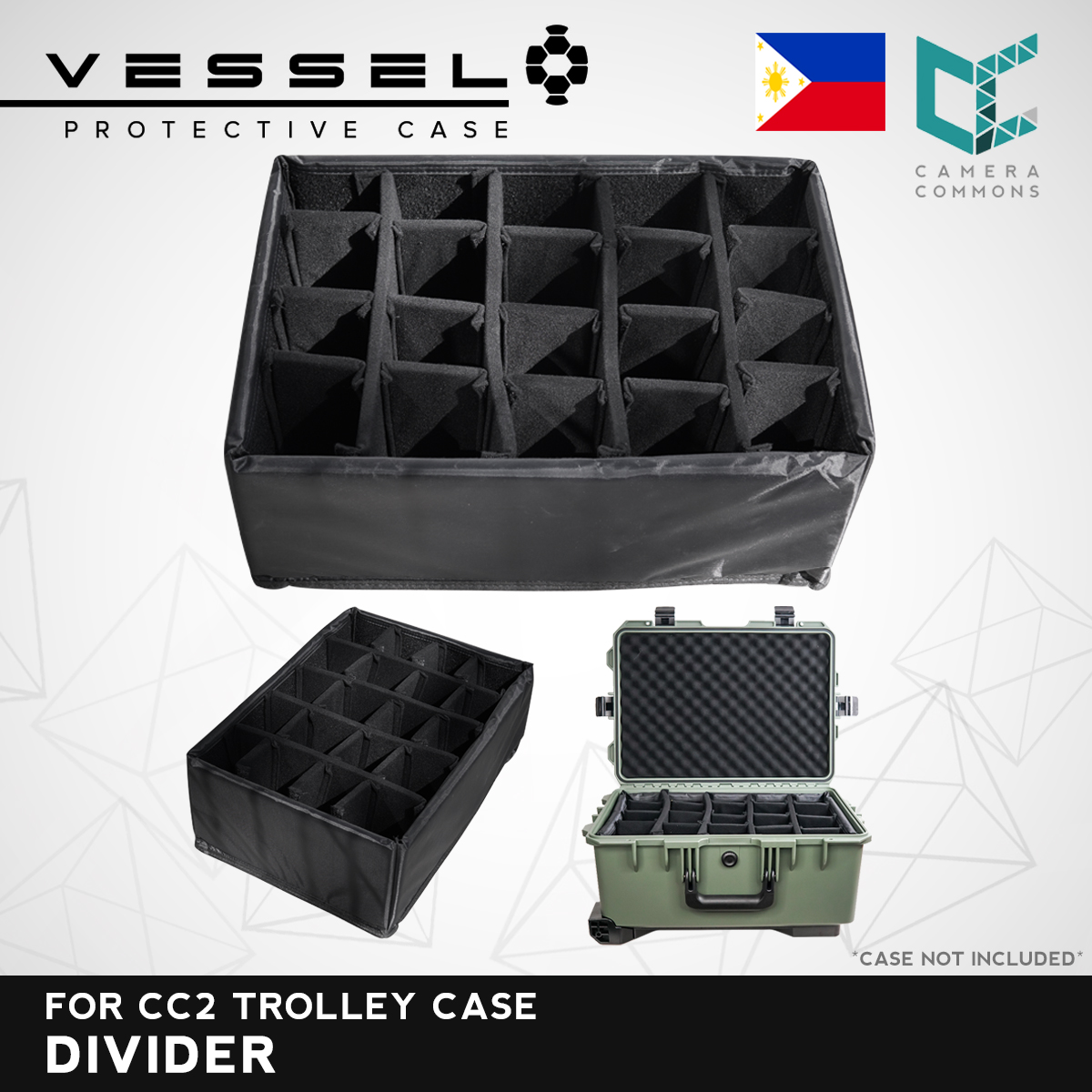 VESSEL Divider for CC2 Trolley Hard Case | Divider Only | Lazada PH