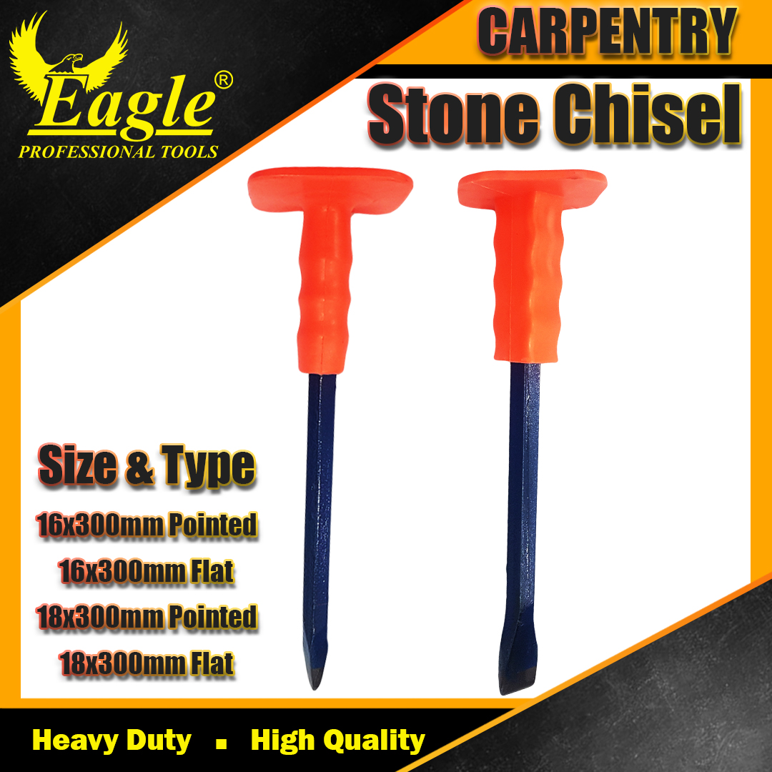 Eagle Stone Chisel POINTED/FLAT TYPE HEAD 16x300MM/18X300MM | Lazada PH