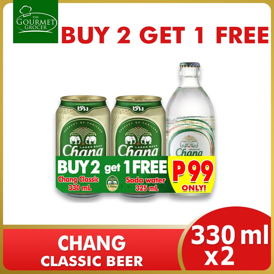 BUY 2 CHANG CLASSIC 330ML GET 1 FREE CHANG SODA WATER | Lazada PH
