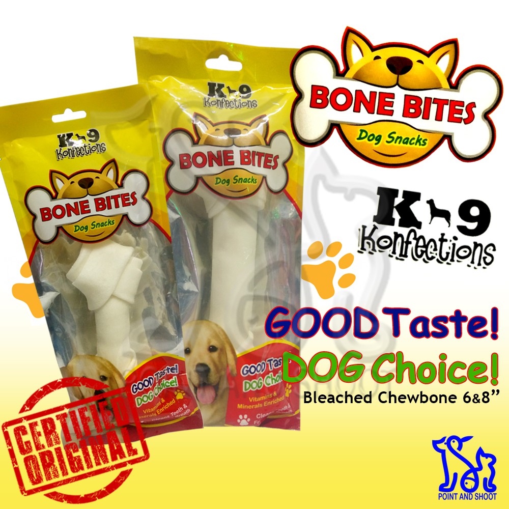 K-9 Konfections Bone Bites Dog Snacks Bleached Chewbone | Lazada PH