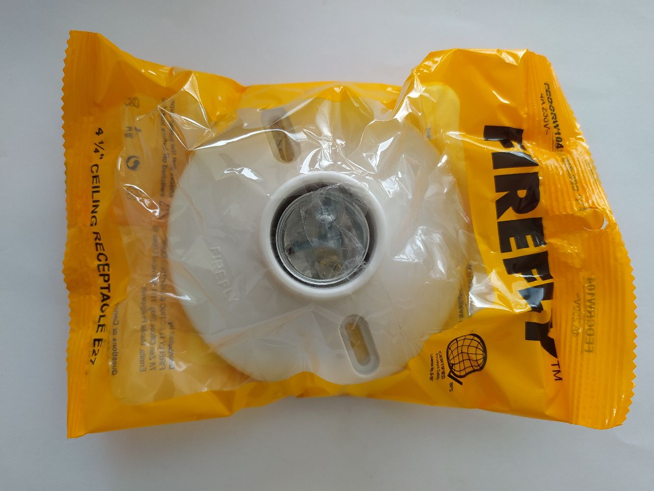 3 PCS Firefly Ceiling Receptacle Bulb Socket Receptacle 2-1/4 3-1/4 4-1 ...