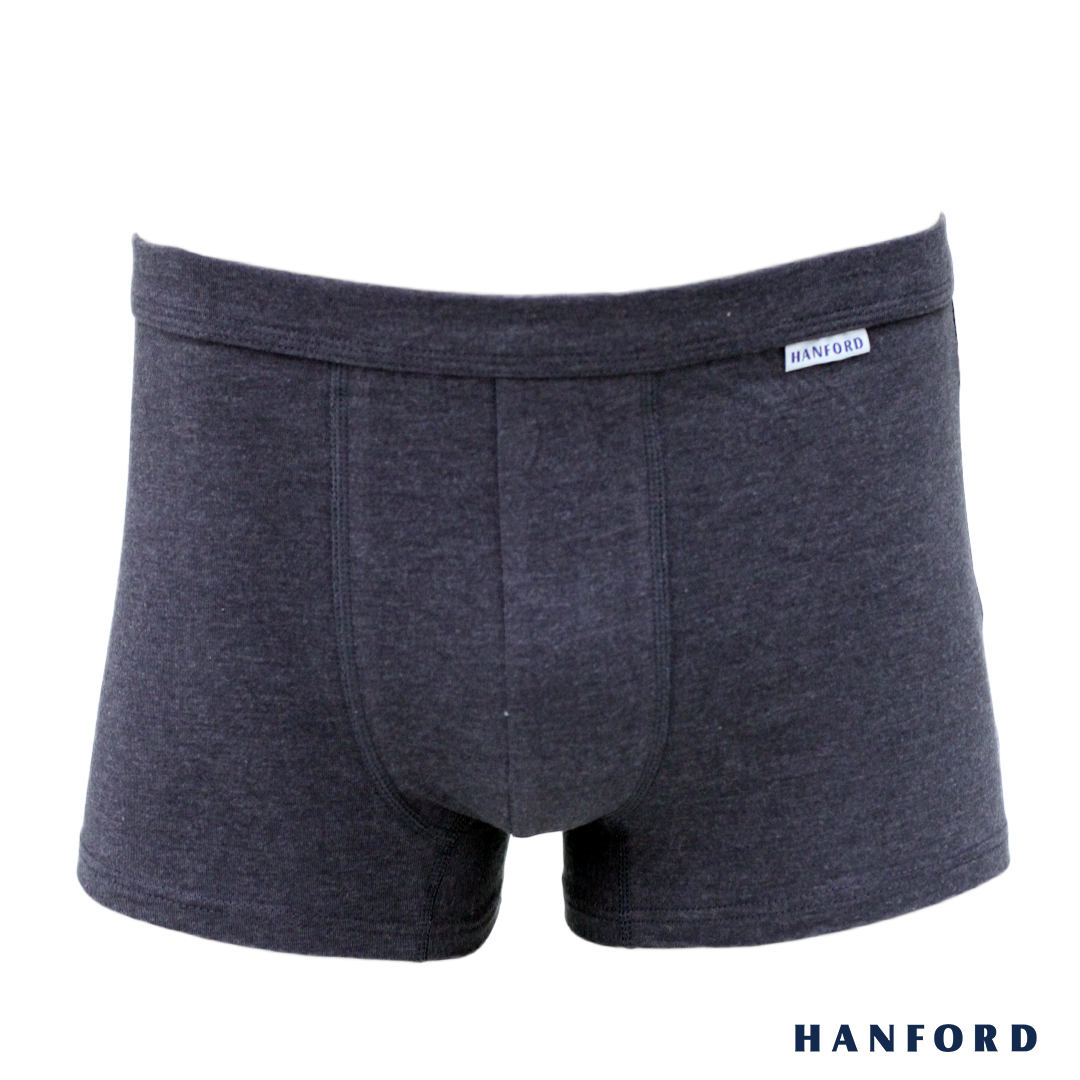 Hanford Men Cotton w/ Spandex Inside Garter Boxer Briefs - Hudson/Black ...