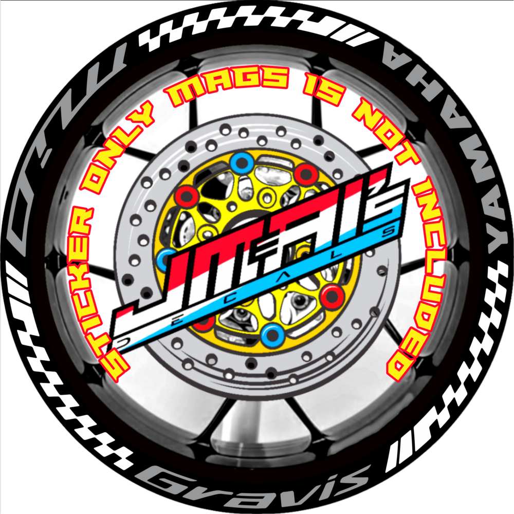 (Sticker Only) Yamaha Mio Gravis 125 Mags/Rim Decal/Sticker (pair ...
