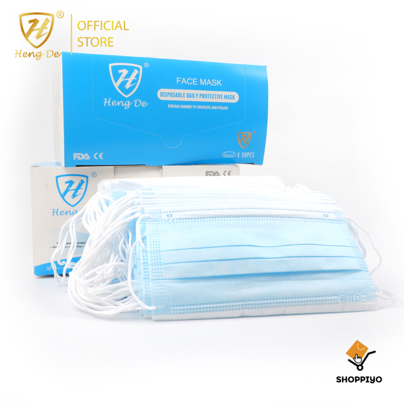 Heng De 3 layers Face Mask 50 pcs. | Lazada PH