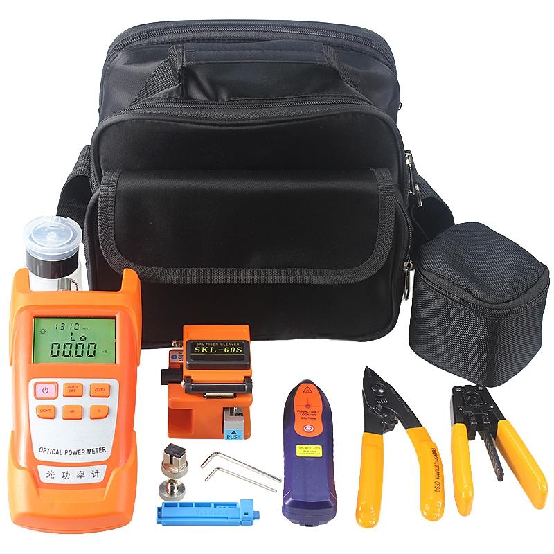 Fiber Optic FTTH Tools Kit with Fiber Cleaver and Optical Power Meter ...