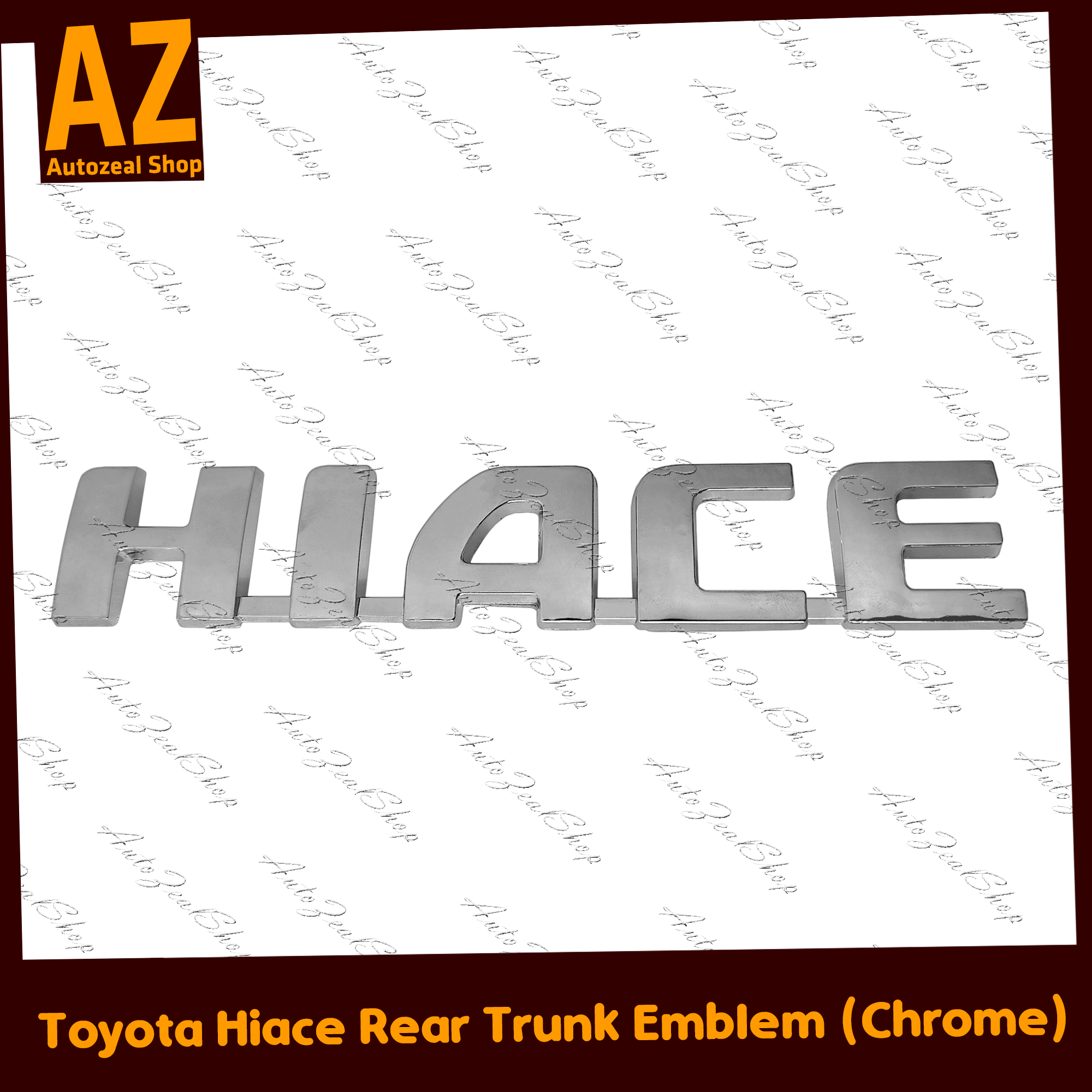 Toyota Hiace Rear Trunk Emblem (Chrome) | Lazada PH