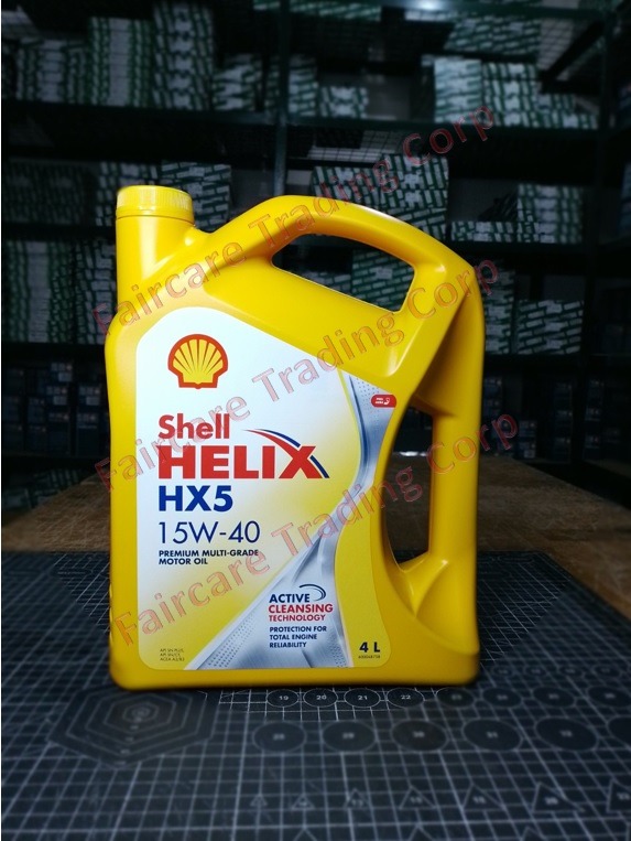 Shell Helix HX5 15W-40 Premium Multigrade Engine Oil 4Liter | Lazada PH
