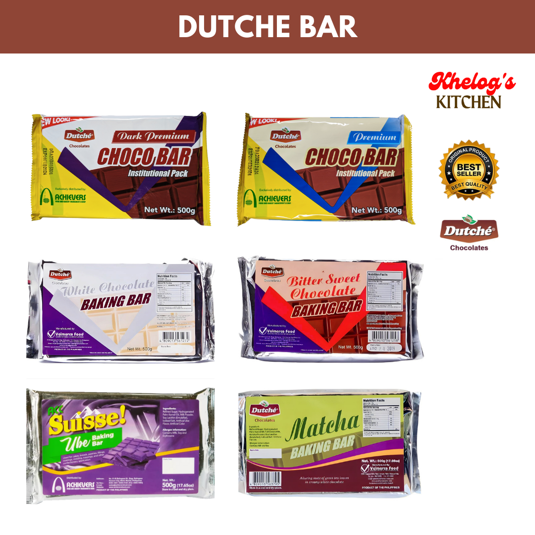 Dutche Choco bar / Strawberry bar / Dark bar / White Choco bar / Bitter ...