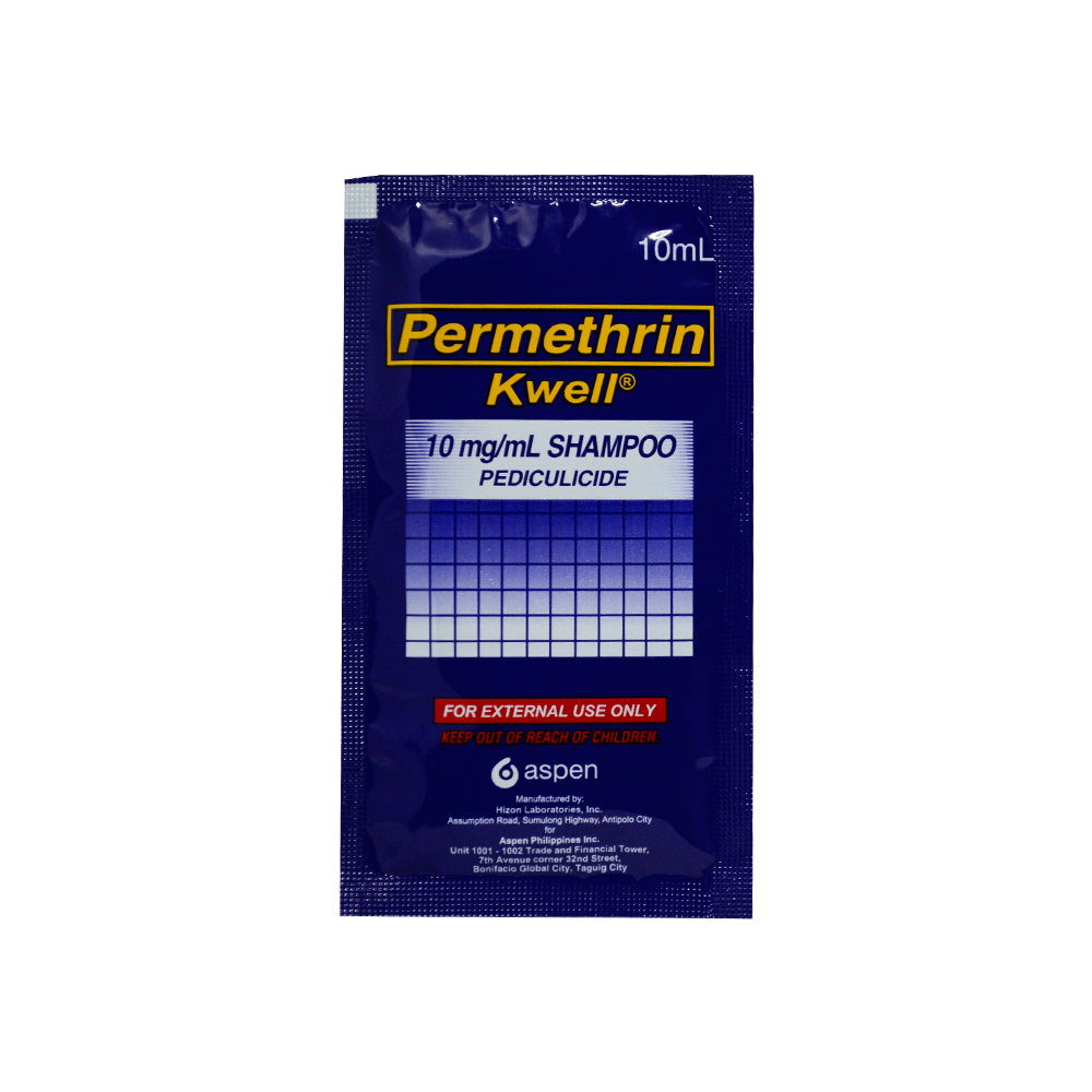 KWELL Permethrin 10mg/mL Shampoo 10mL/Sachet | Lazada PH