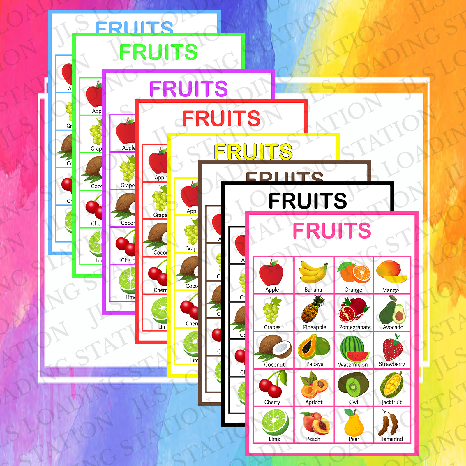 EDUCATIONAL CHARTS FRUITS (LAMINATED) A4 SIZE | Lazada PH