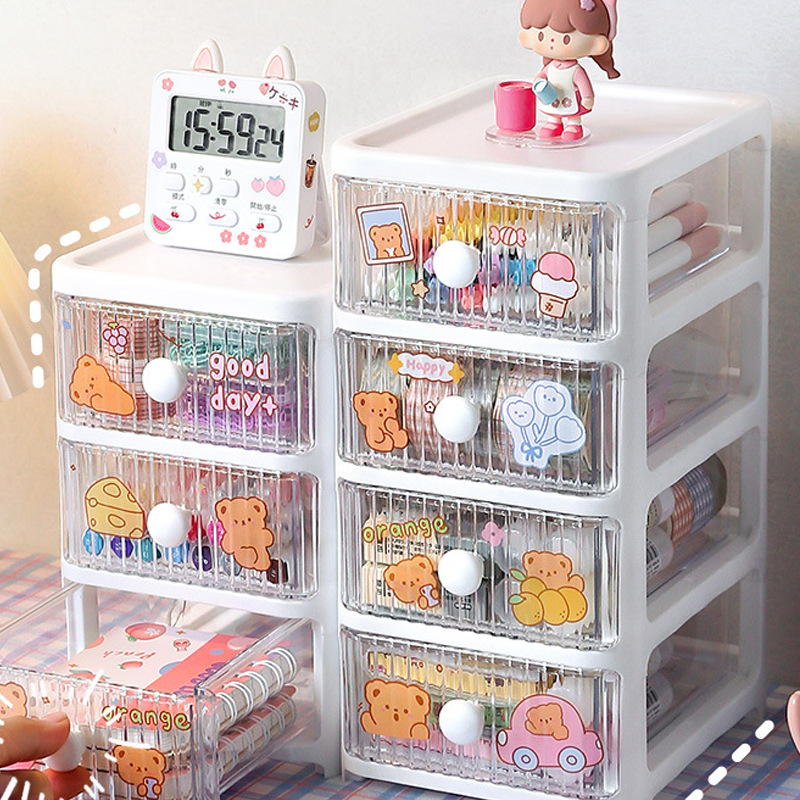 Mini drawer Organizer 2 to 5 layers toys snacks multifunctional ...