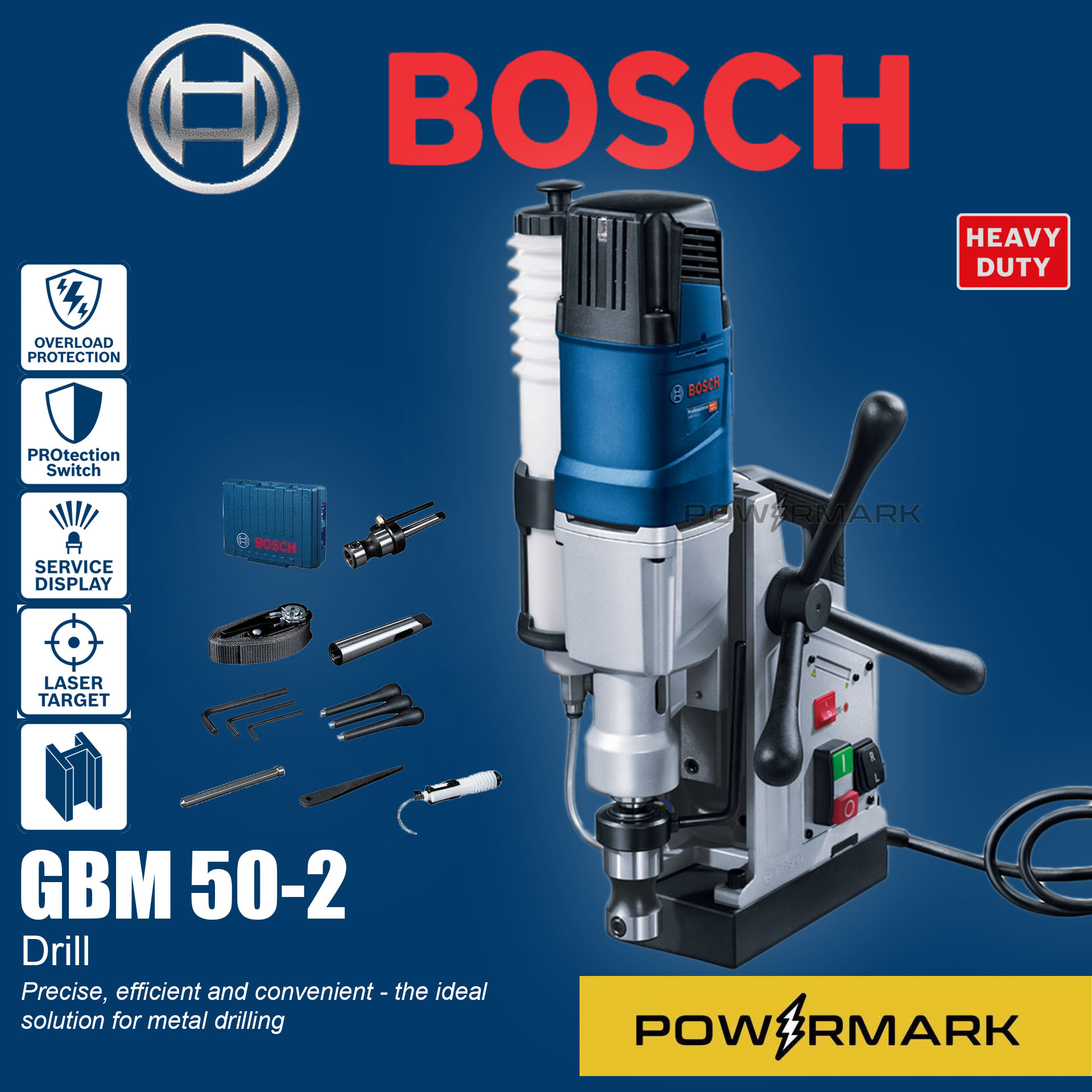 BOSCH GBM 50-2 Magnetic Drill [POWERMARK | BHD] | Lazada PH